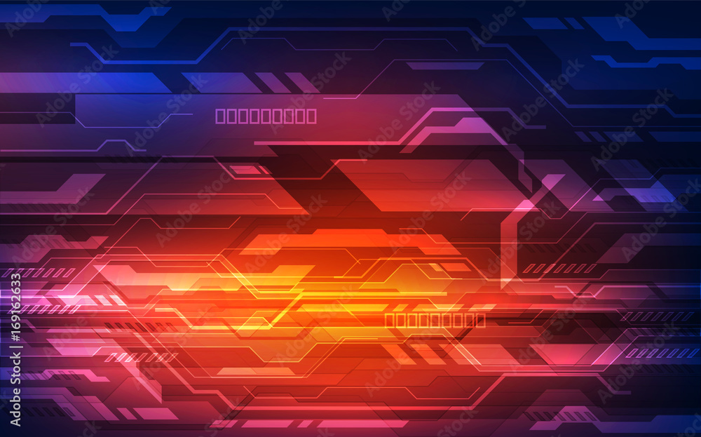 vector digital speed technology concept, abstract background Stock ...