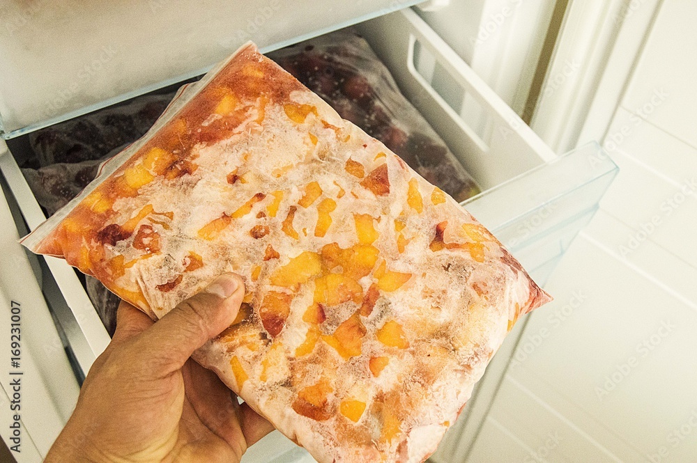 Hide food in deep freeze, get food from deep freeze, view through open ...