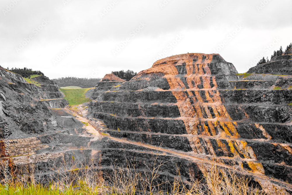 The Deadwood strip gold mine, a permanent scar on the landscape that ...