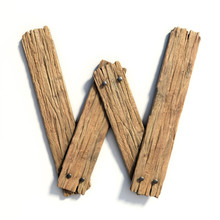 Letter W From Ice-cream Stick Free Stock Photo - Public Domain Pictures