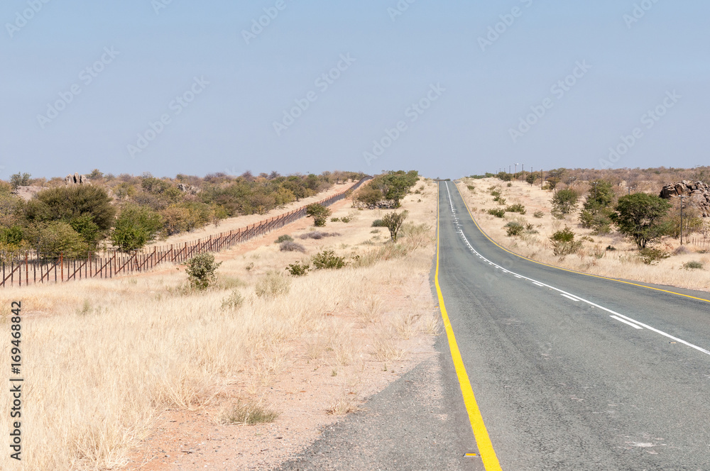 C35-road north of Kamanjab in North-Western Namibia Stock Photo | Adobe ...