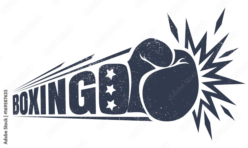 Vintage logo for boxing. Stock Vector | Adobe Stock