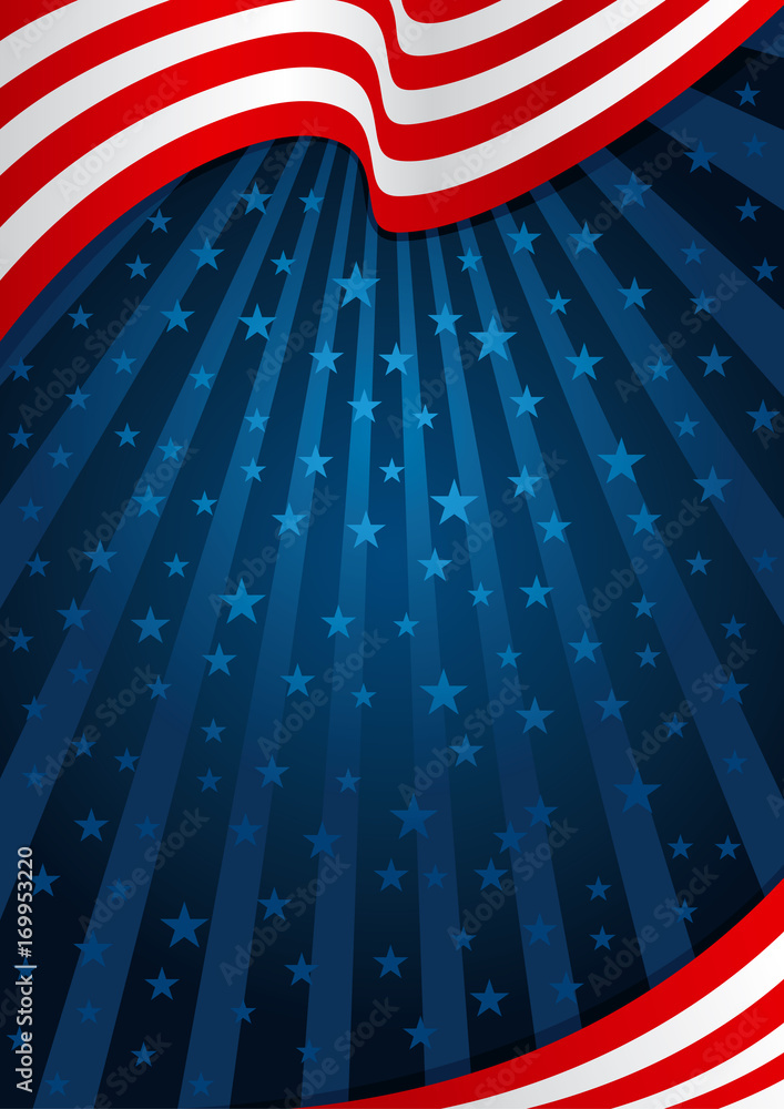 USA Flag Background America Stock Vector | Adobe Stock