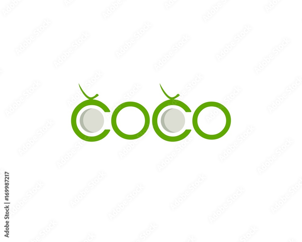 Coco logo Stock Vector | Adobe Stock