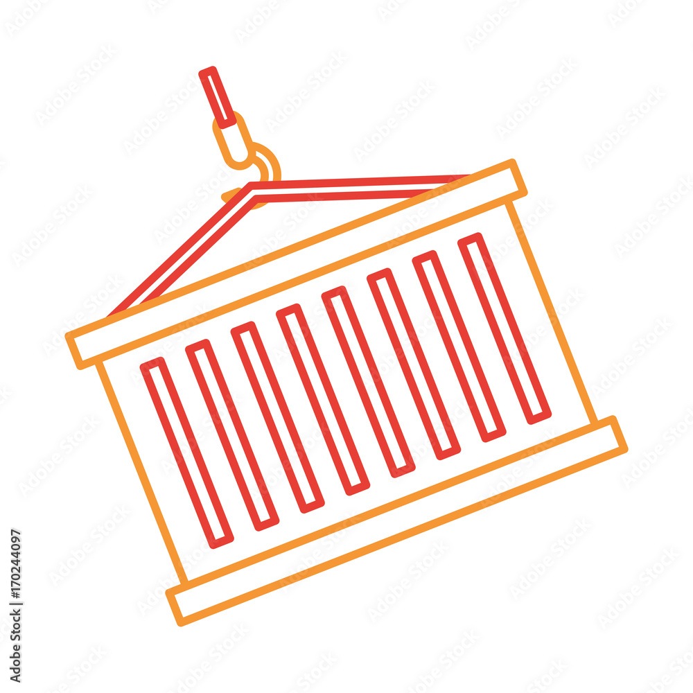 container icon over white background vector illustration Stock Vector ...