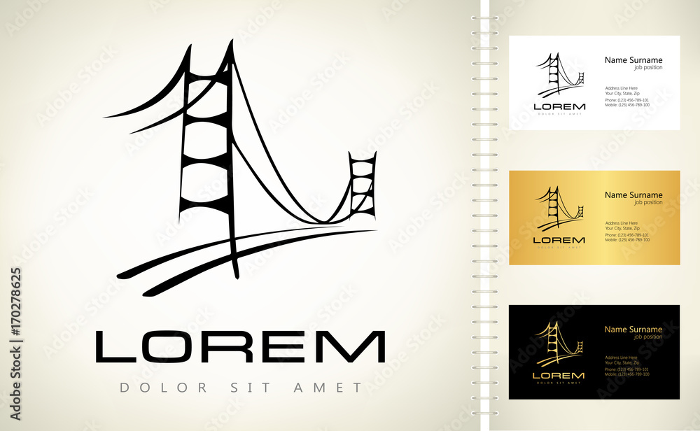 bridge logo Stock Vector | Adobe Stock