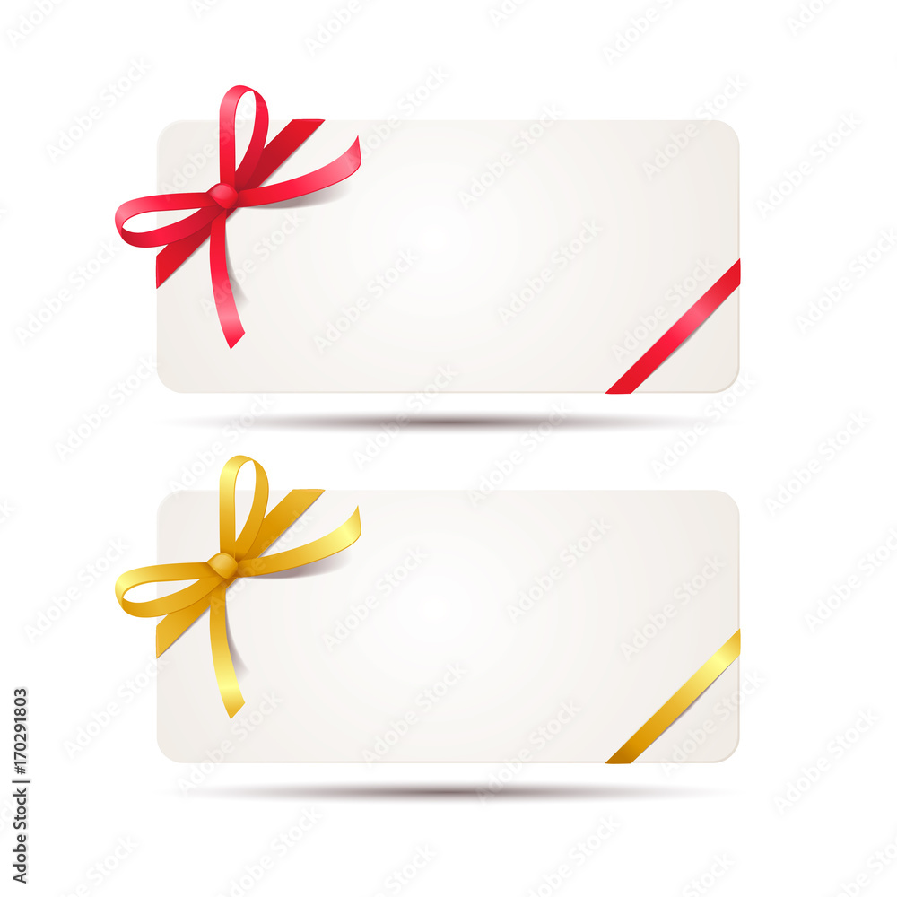Blank Voucher Template Set Stock Vector | Adobe Stock