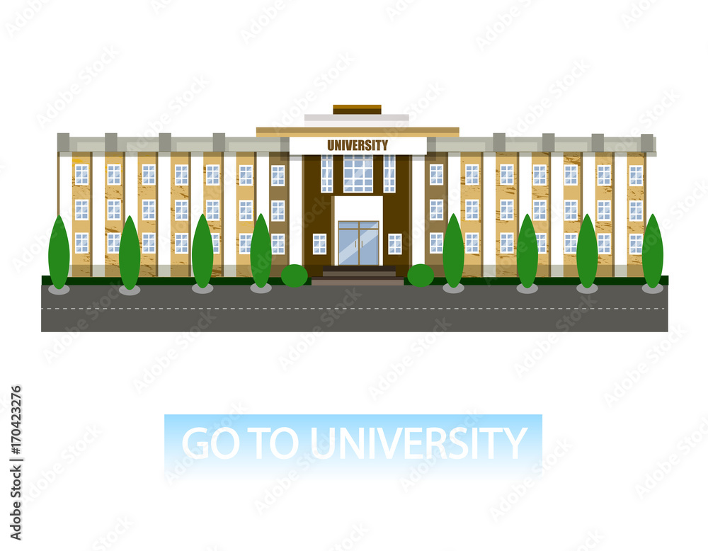 College Building Vector