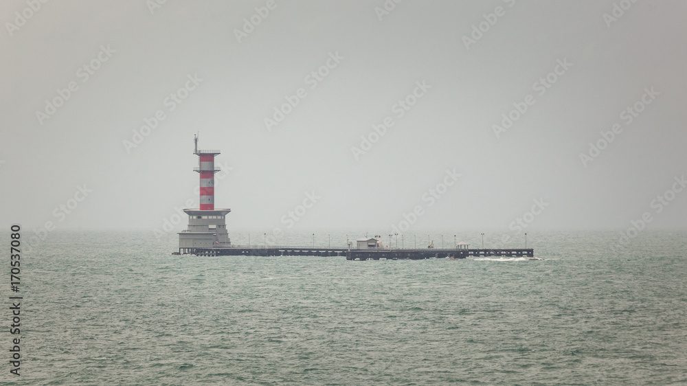 Stock-Foto „Abu Bakar Maritime Base, Malaysia. This is a navy base with ...