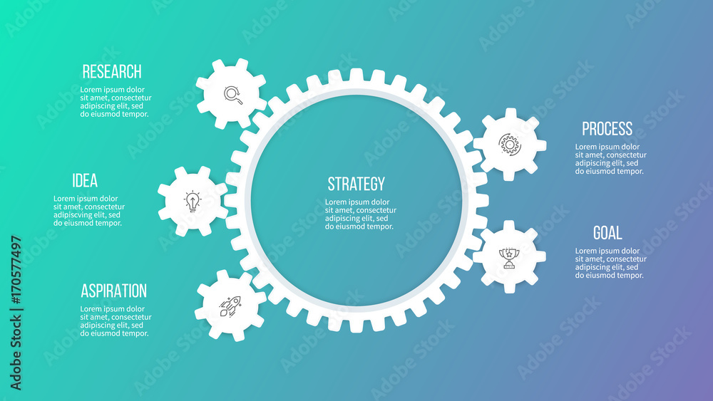 Business hierarchy infographic. Organization chart with 5 options ...