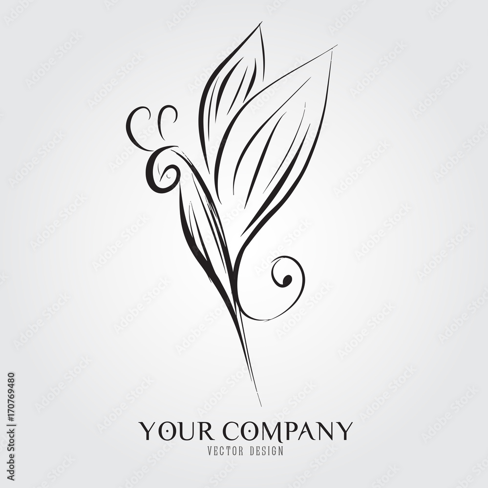 butterfly vector illustration, logo, cartoon drawing, Insect outline ...