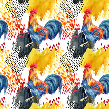 Rooster Watercolor Splash Clipart Free Stock Photo - Public Domain Pictures