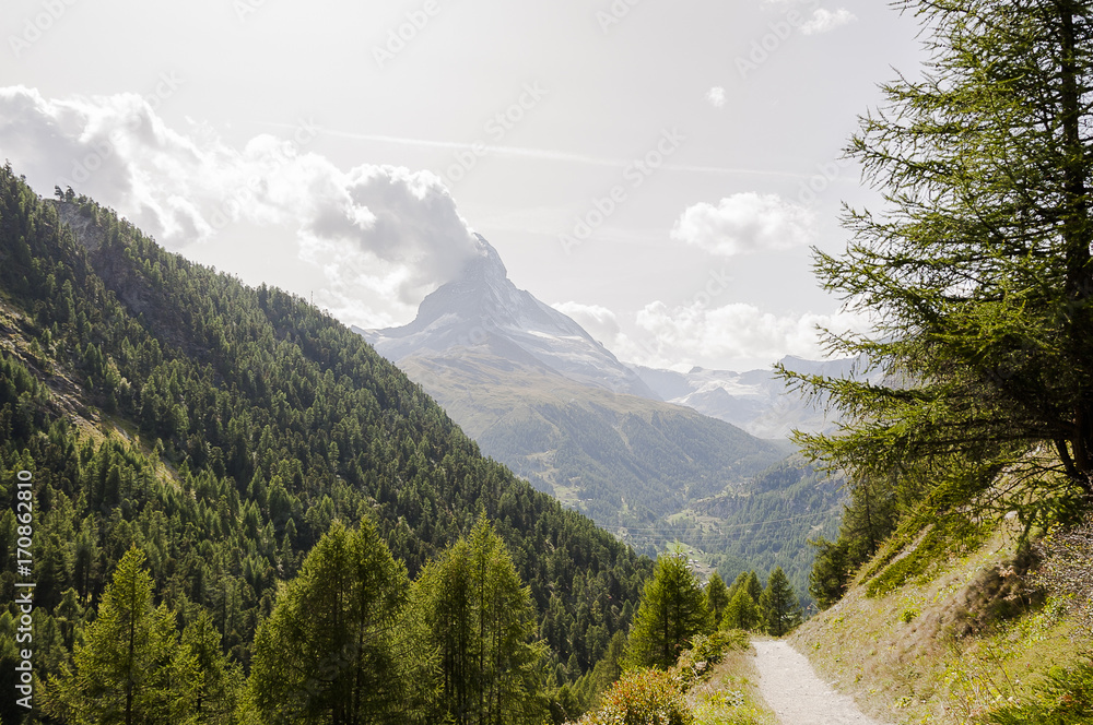Zermatt, Dorf, Findeln, Sunnegga, Weiler, Findelbach ...