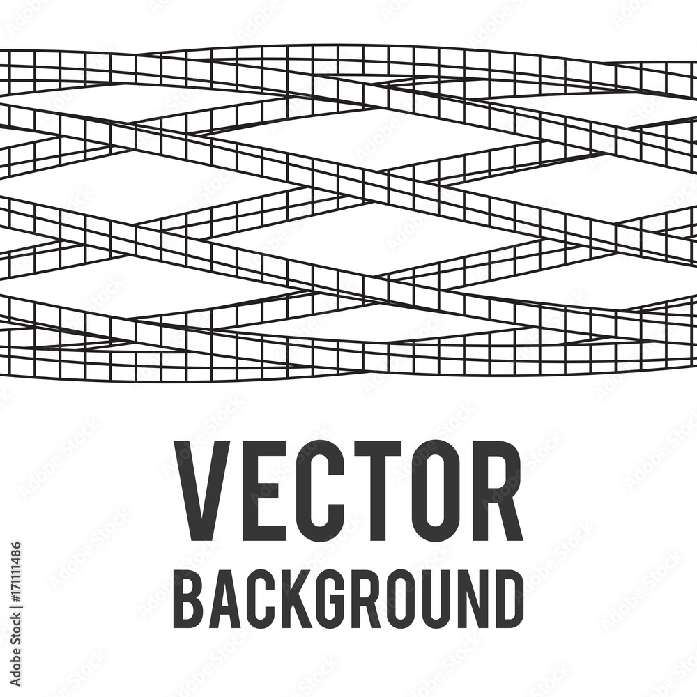 Low poly truss structure wireframe mesh background. Scinece and tech ...