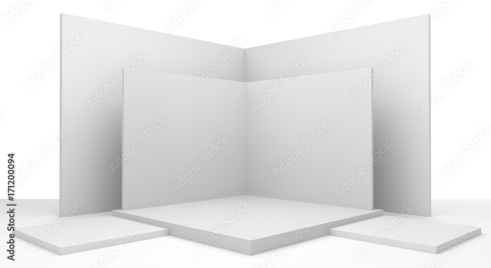 Simple Walls For Event Presentation. Booth, Kiosk Template Stock ...