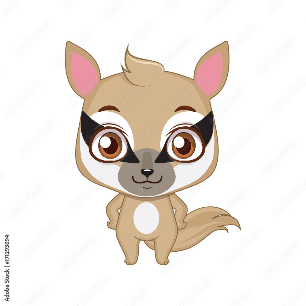 Cute stylized cartoon numbat illustration ( for fun educational ...