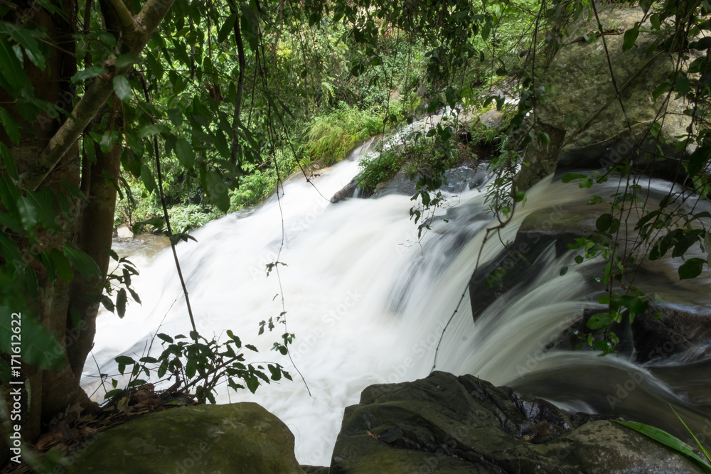 Pha Dok Seaw Waterfall in Mae klang luang village, Doi Inthanon ...
