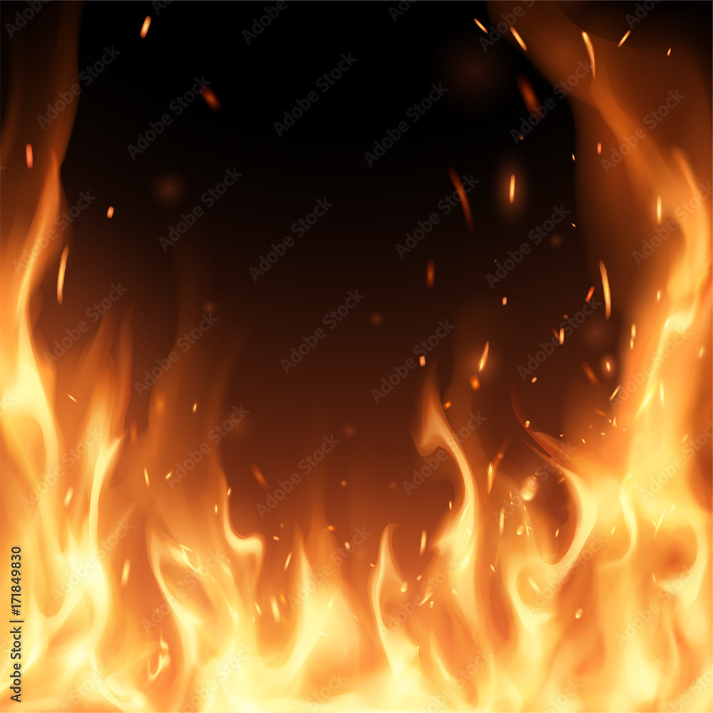 Flame background Stock Vector | Adobe Stock