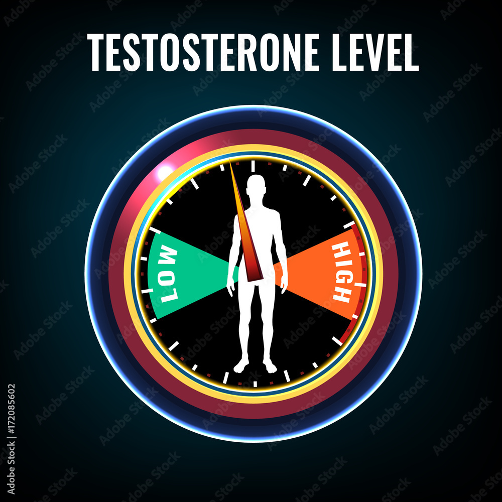 Testosterone deficiency concept Stock Vector | Adobe Stock