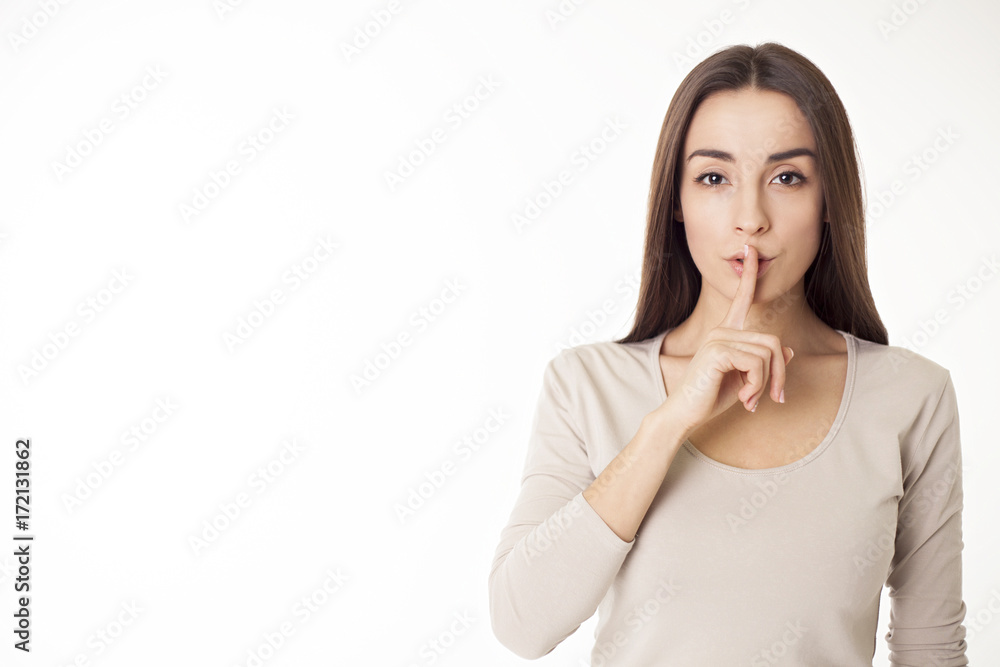 Please keep silence. Stock Photo | Adobe Stock