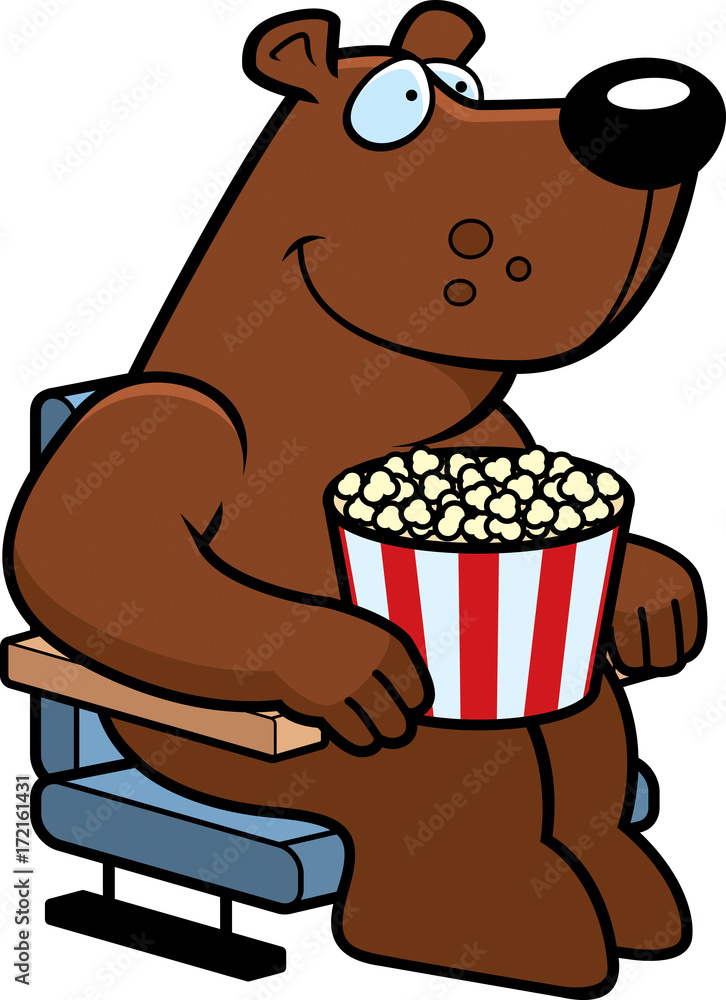 Cartoon Bear Movies Stock Vector | Adobe Stock