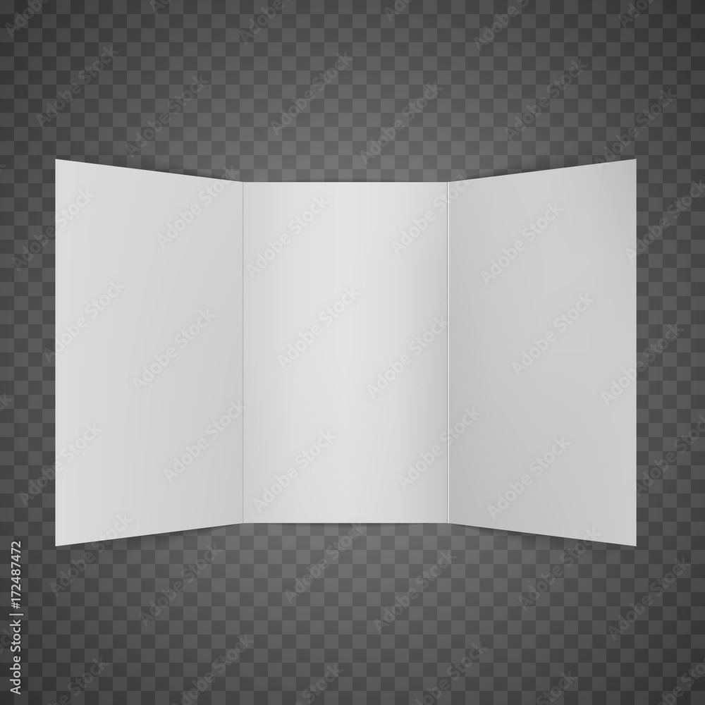 Mockup brochure. Front view. Template ready for your design. Vector ...