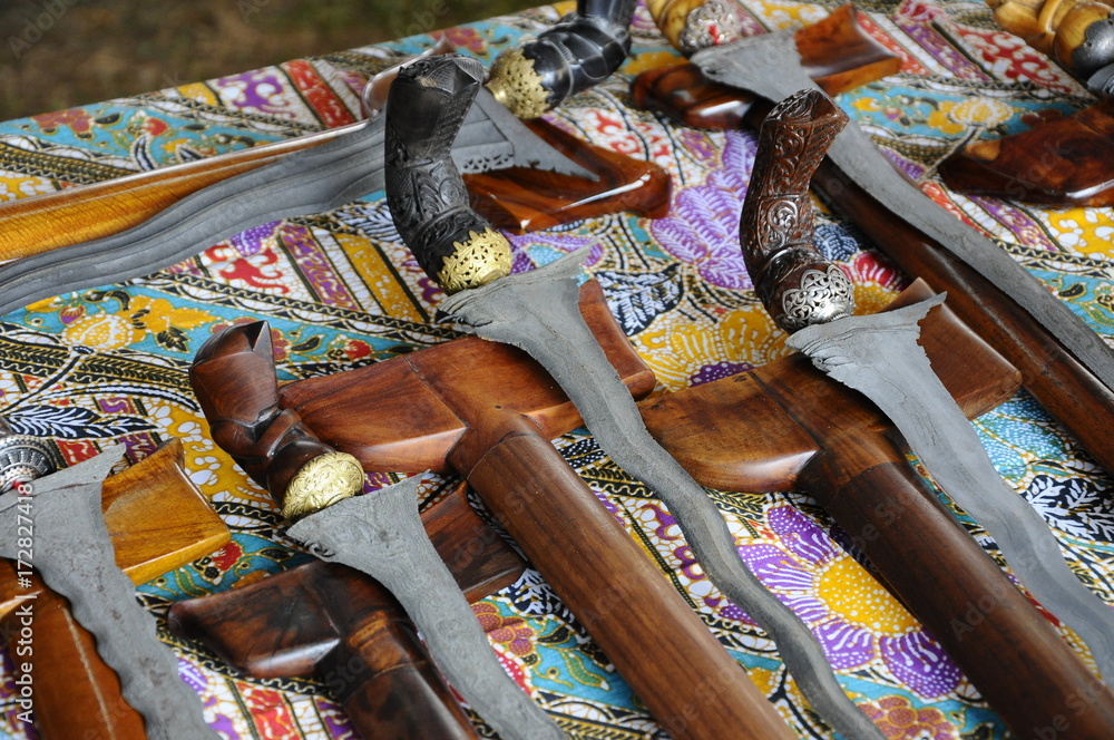 Keris is a traditional weapon of the Malay community in Malaysia. Made ...