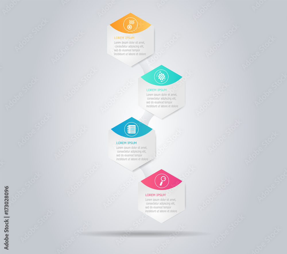 abstract modern infographic vertical background Stock Vector | Adobe Stock