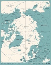 Arctic Region Map Free Stock Photo - Public Domain Pictures