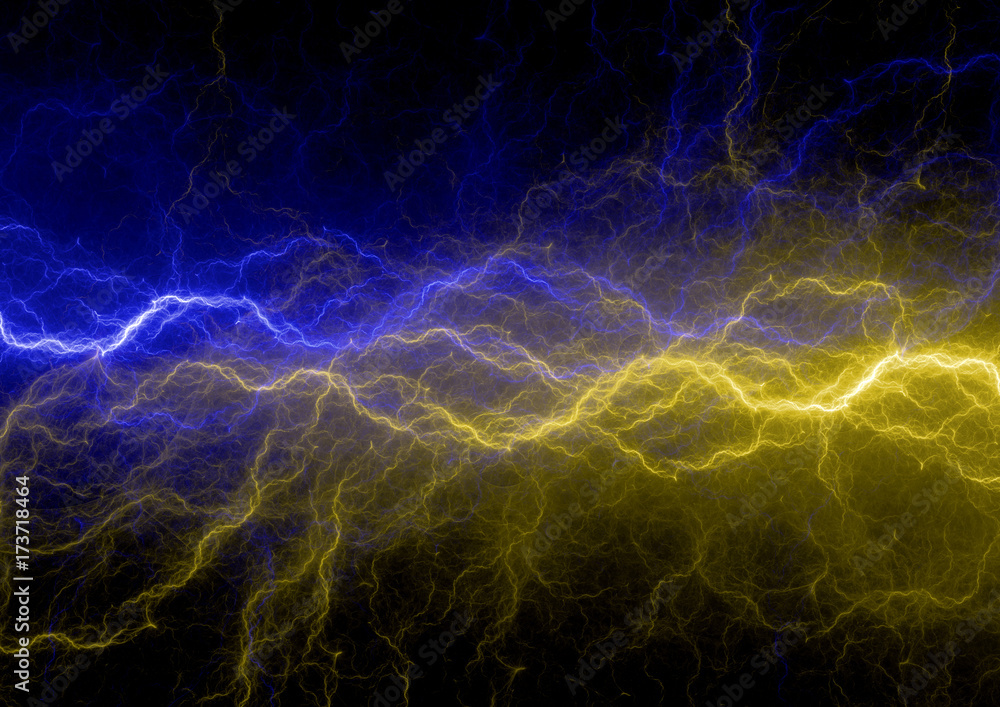 Yellow Lightning Wallpaper