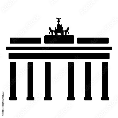 Wahrzeichen Icon - Brandenburger Tor Stock Vector | Adobe Stock