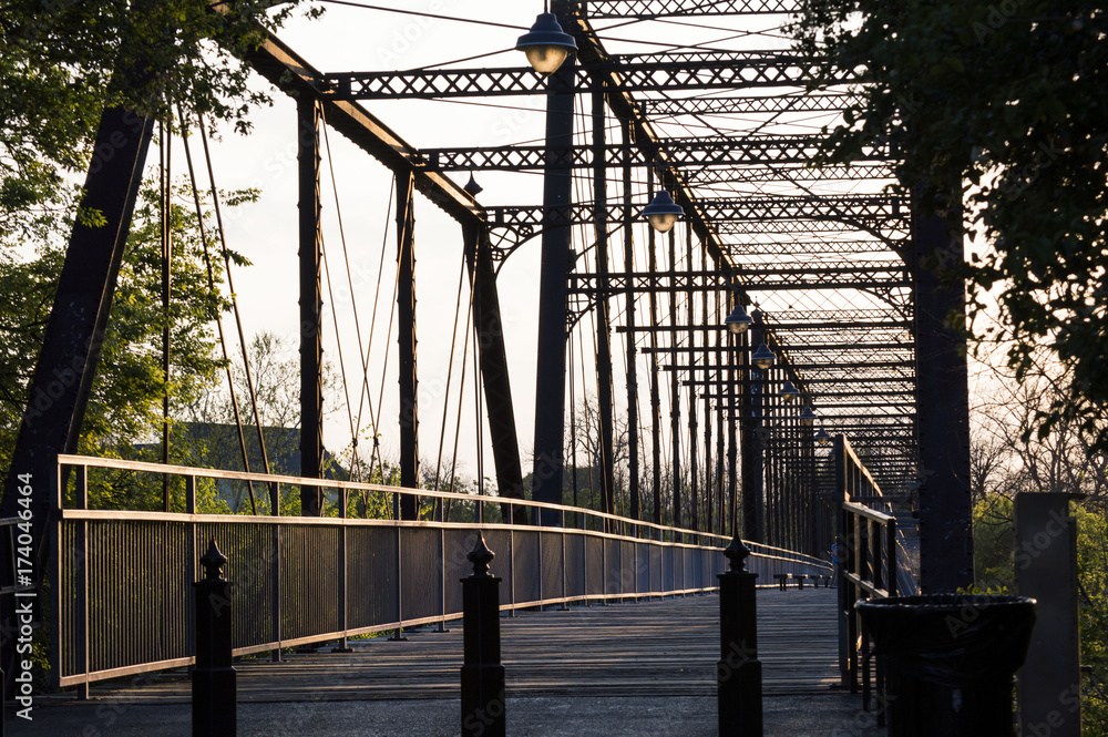 Faust Street Bridge Stock Photo | Adobe Stock