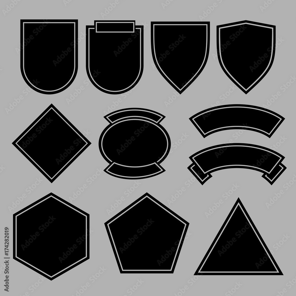 Army patches or military badges template design Stock Vector | Adobe Stock