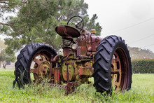 Grungy Abandoned Tractor Free Stock Photo - Public Domain Pictures