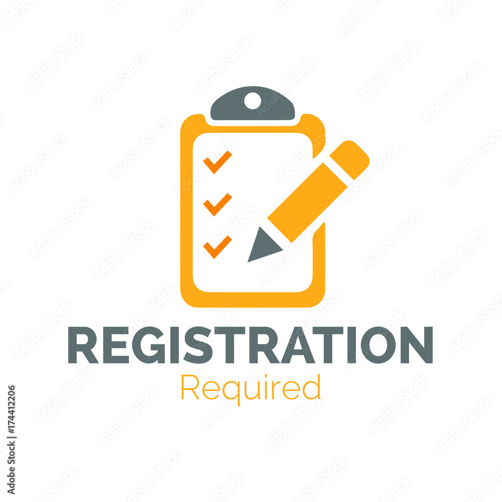 Registration required Stock Vector | Adobe Stock