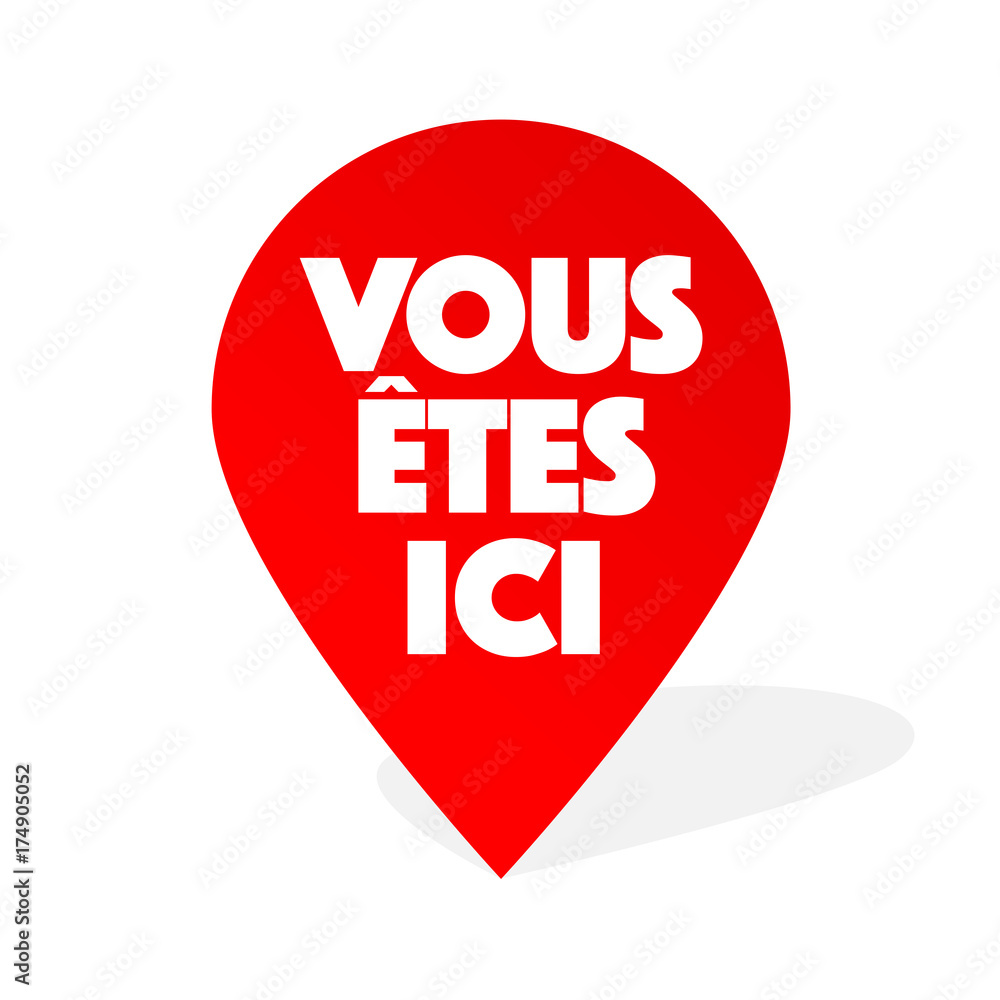 Image vectorielle Stock Vous êtes ici | Adobe Stock