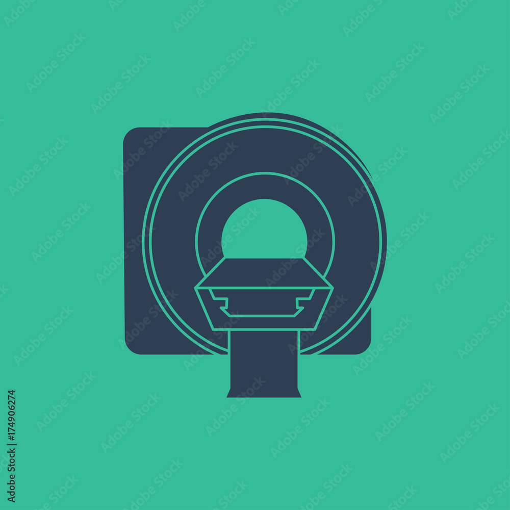 MRI machine icon, Magnetic Resonance Imaging vector symbol Stock Vector ...