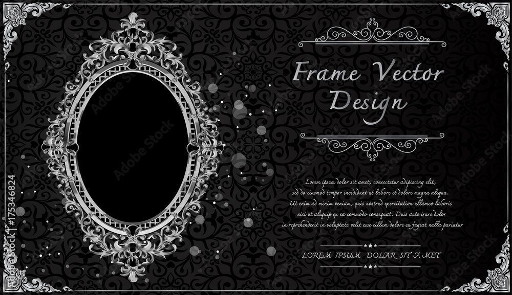 Thailand Royal gold frame on drake pattern background, Vintage photo ...