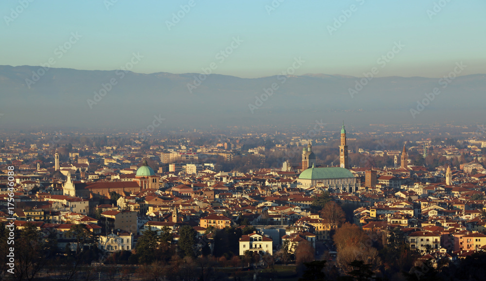 city of vicenza with the symbol of the city called BASILICA PALL Stock ...