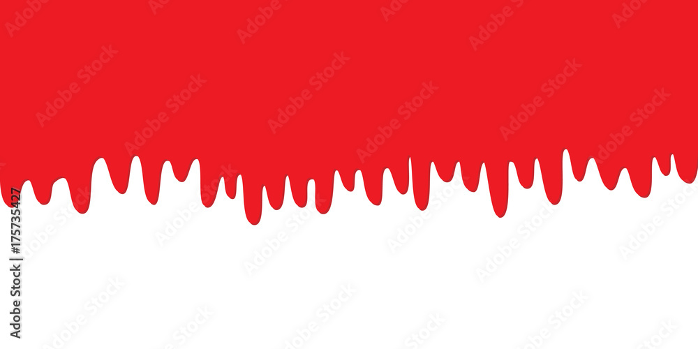 Sticky dripping blood, halloween scary print, vector illustration ...