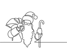 Santa Line Drawing Free Stock Photo - Public Domain Pictures