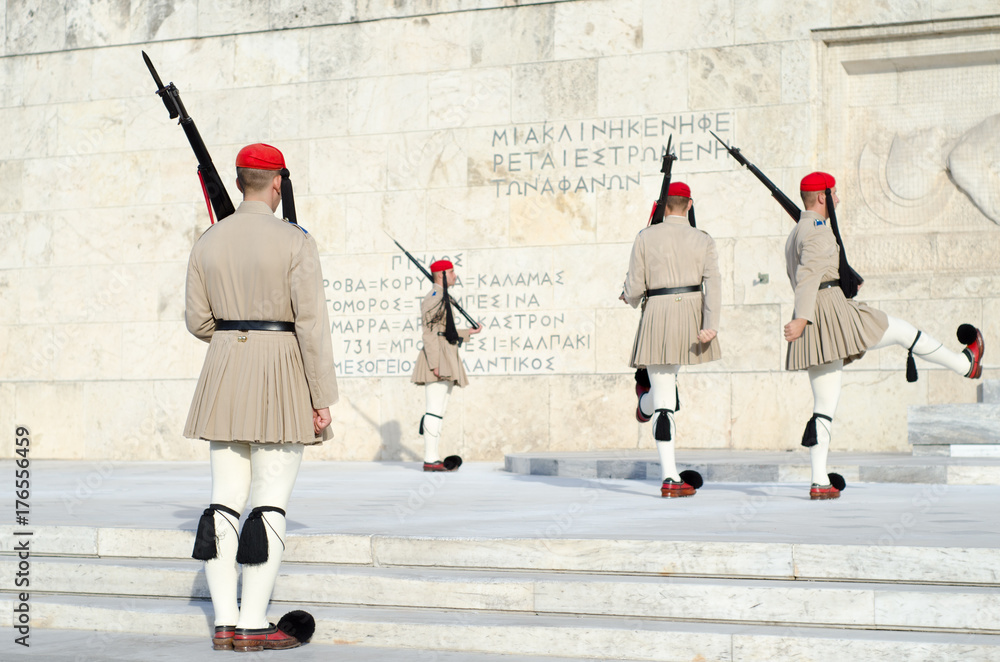 Evzones Greeces historic presidential guard.The unit is known for its ...