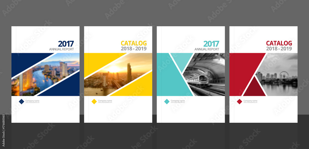 Cover design for annual report and business catalog, magazine, flyer or ...