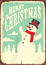1950 Retro Vintage Christmas Poster Free Stock Photo - Public Domain ...