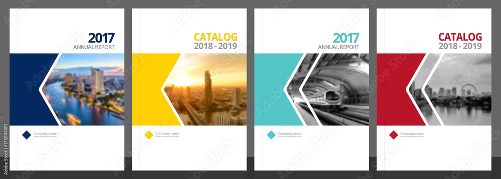 Cover design for annual report and business catalog, magazine, flyer or ...