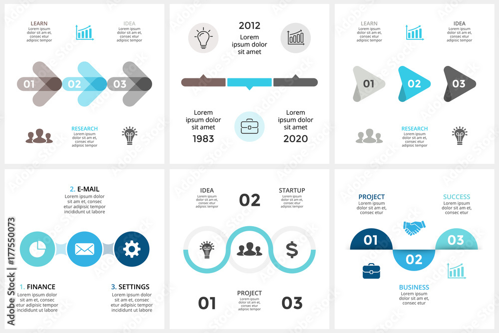 Vector circle arrows timeline infographic, cycle diagram, triangle ...
