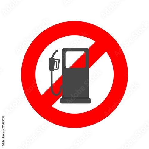No Gas Sign, No fuel warning sign - Buy this stock vector and explore ...