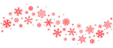 Snowflakes Border Red Free Stock Photo - Public Domain Pictures
