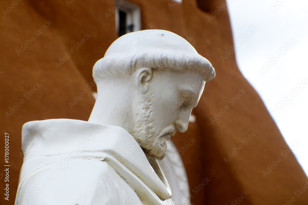 Statue of St. Francis of Asisi in front of San Francisco de Asis ...