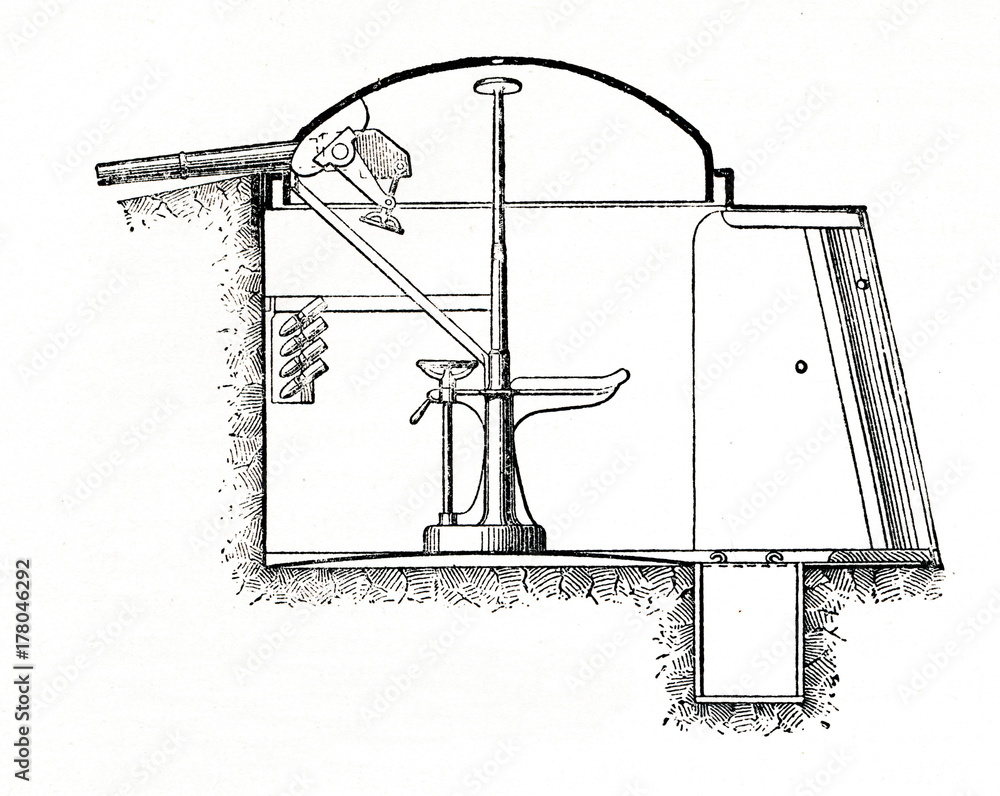 Maximilian Schumann's armoured gun mount (Panzerlafette) for quick-fire ...
